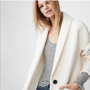 Express | Jackets & Coats | New Express Wool Cocoon Ivory Coat | Poshmark